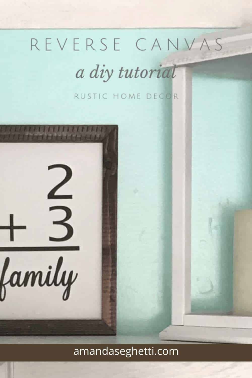 How to Make a Reverse Canvas | Easy DIY Tutorial - Amanda Seghetti