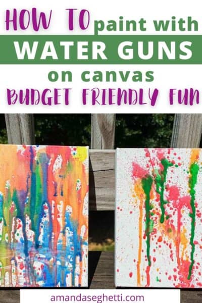 Water Gun Painting | Fun Outdoor Activity for Kids - Amanda Seghetti