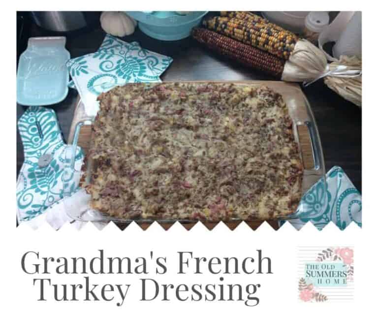 Grandma's French Turkey Dressing - Easy Meat Stuffing Recipe
