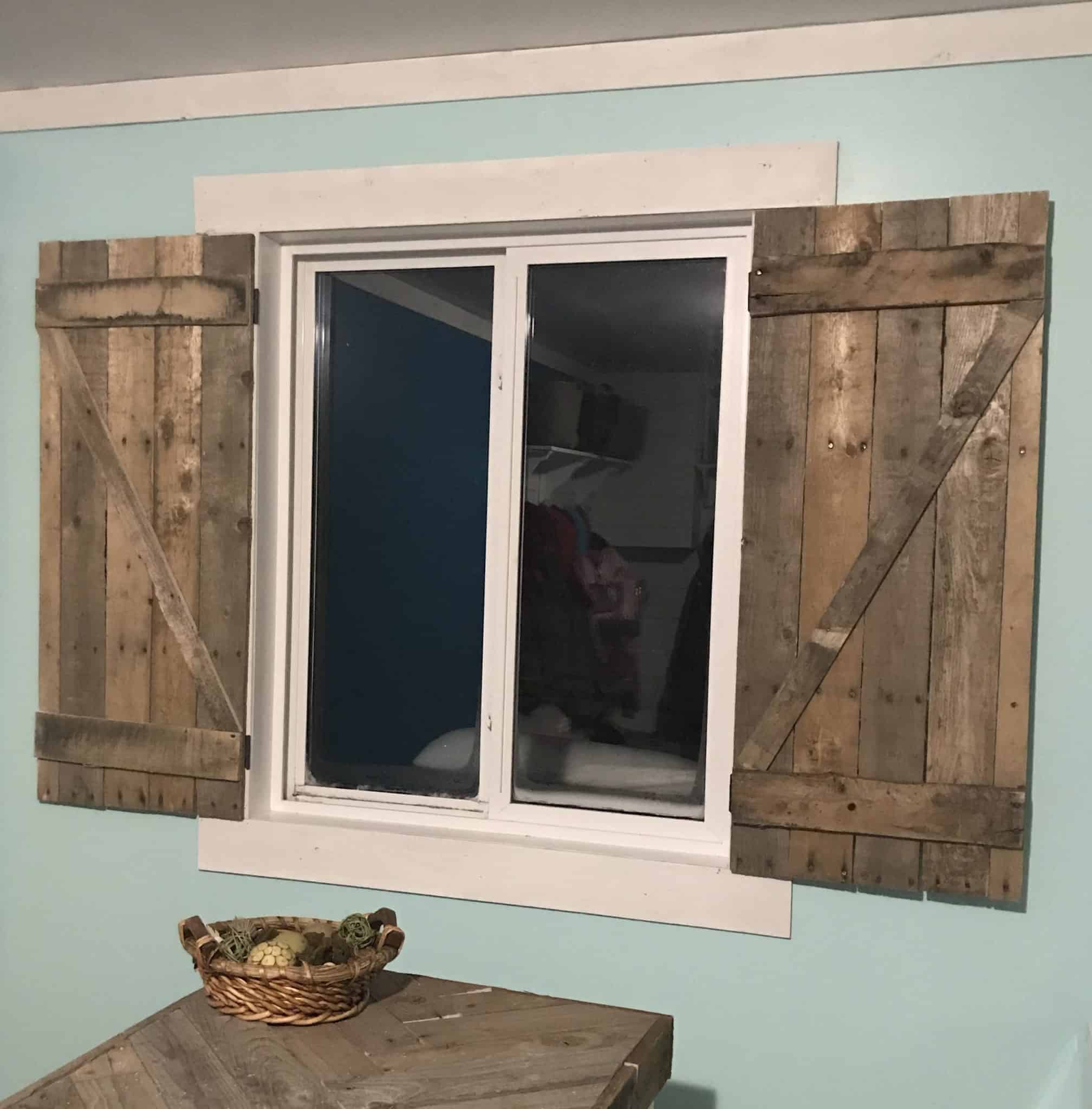 Diy Pallet Window Shutters at Allyson Byerly blog